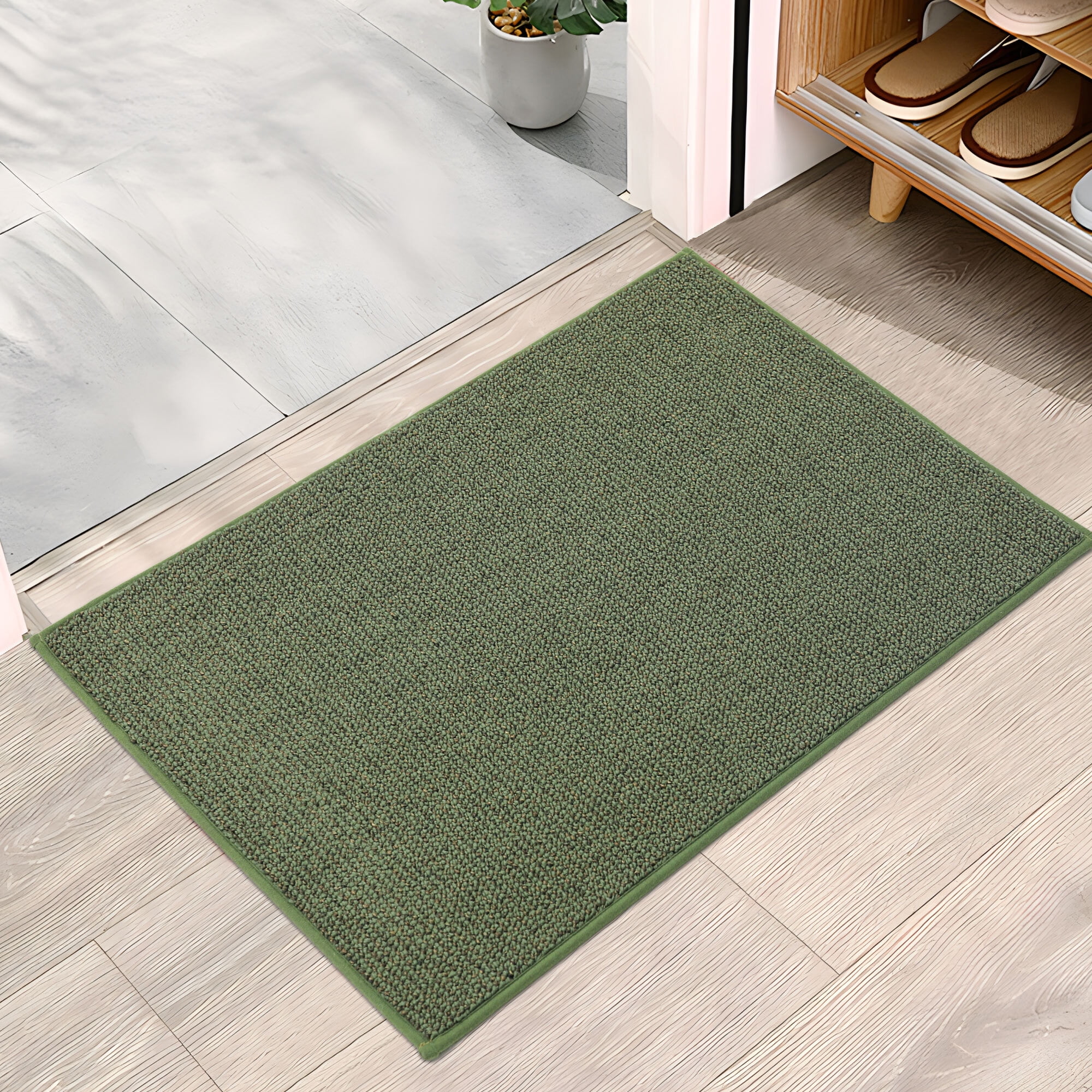 Non-Slip Washable Doormats 20" x 32", Dirt Trapper Entryway Rug, Dirt ...