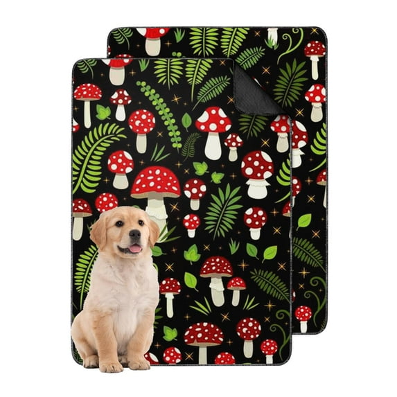 Non-Slip Washable Training Pads for Dogs with Botanical Patterns, Large ...