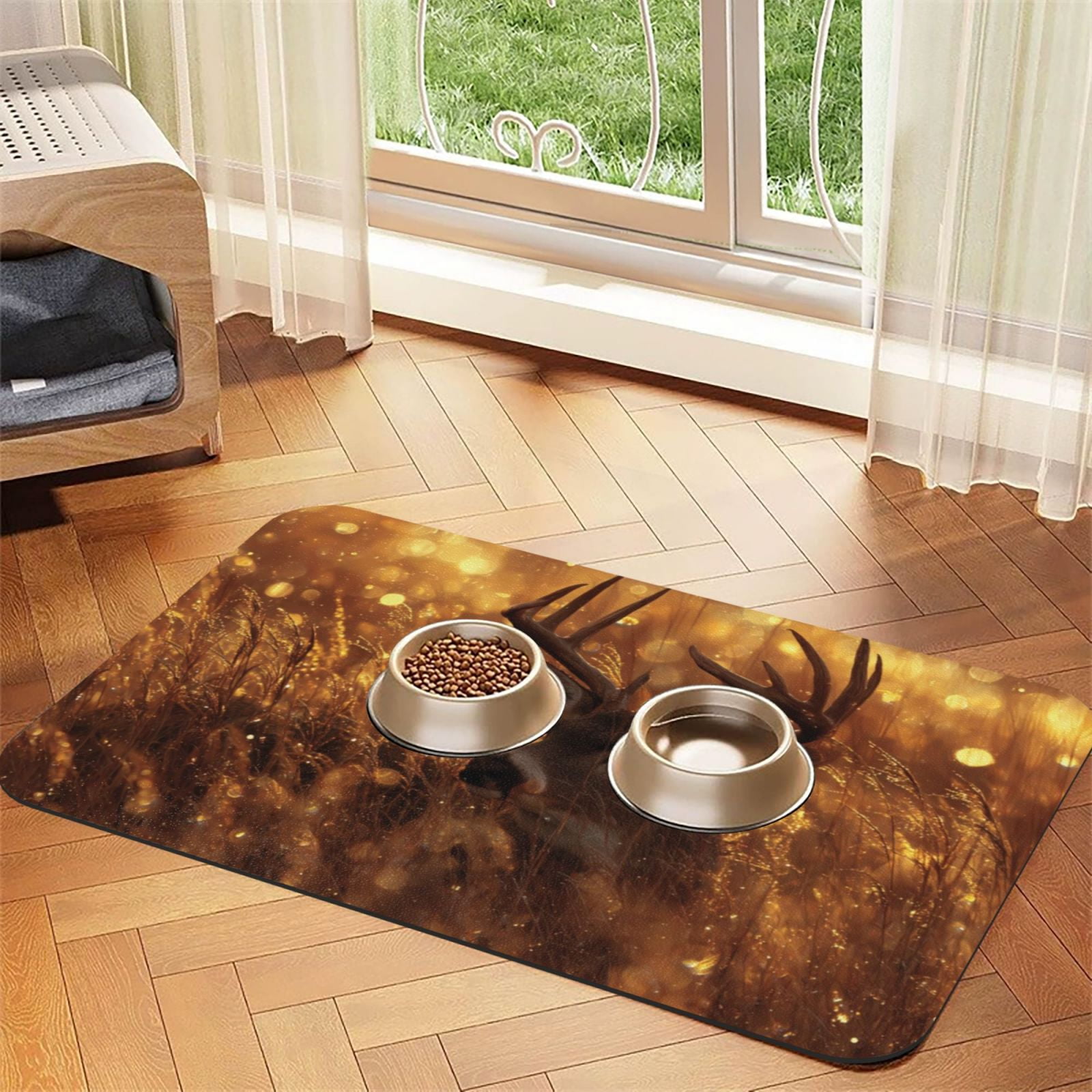 Non-Slip Waterproof Pet Feeding Mat – Absorbent, Easy-Clean Bowl Mat ...