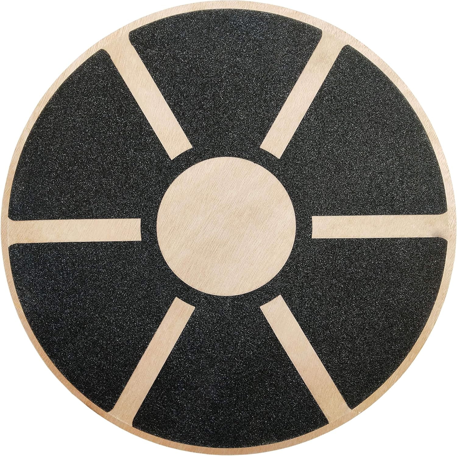 Non-Slip Wooden Wobble Balance Board Core Trainer 15.55-inch Diameter ...