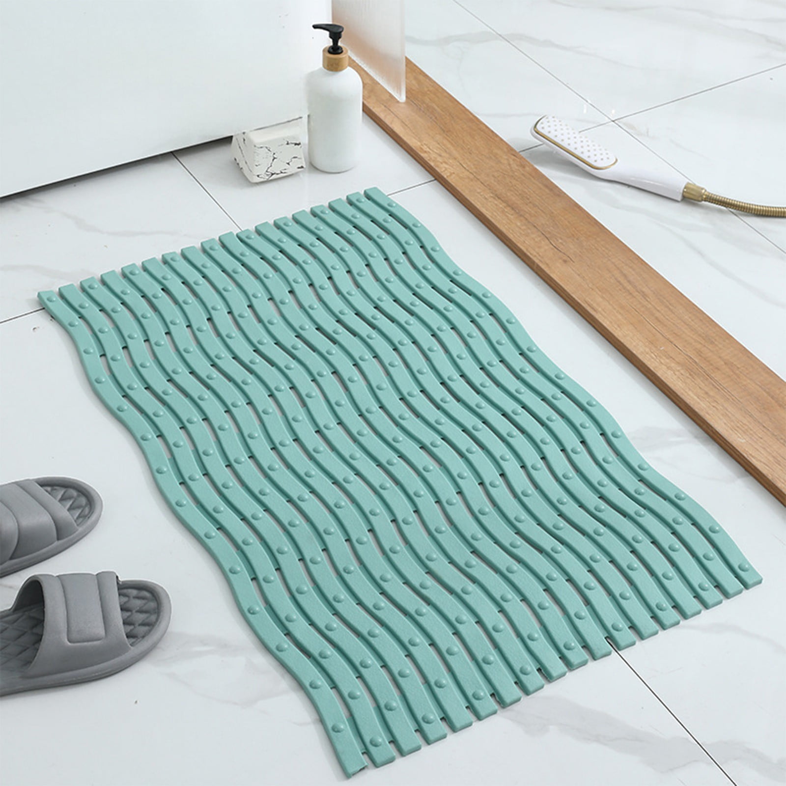 Bath Mat Shower Pad, Non-slip Bathtub Safety, Pvc Floor Grip, Suction ...