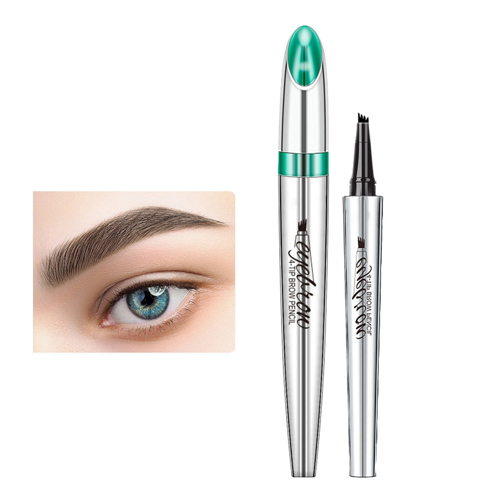 Non Smudged Four Forked Eyebrow Pencil Fine Eyebrow Pencil Liquid Water ...