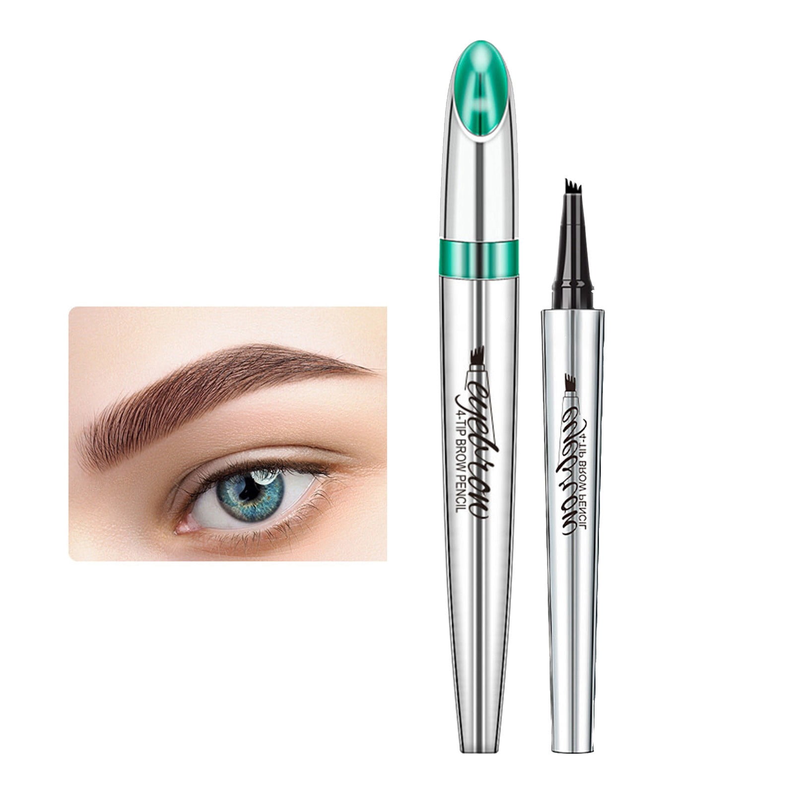 Non Smudged Four Forked Eyebrow Pencil Ultra Fine Eyebrow Pencil Liquid ...