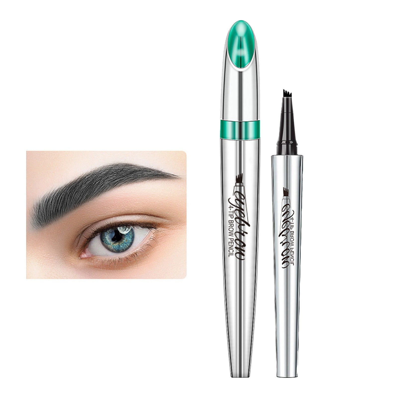 Non Smudged Four Forked Eyebrow Pencil Ultra Fine Eyebrow Pencil Liquid ...