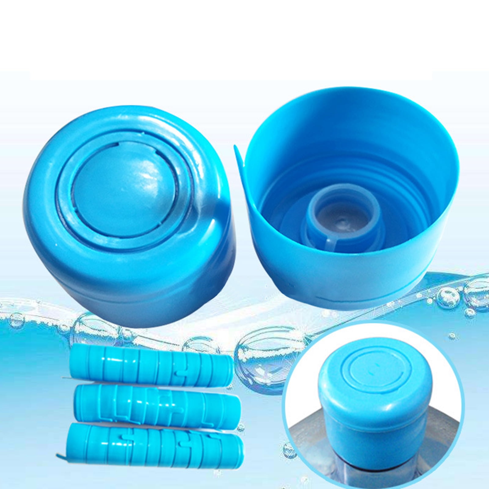 Non-Spill Caps,Replacement Water Bottle Snap On Cap Anti Splash Peel 5 ...