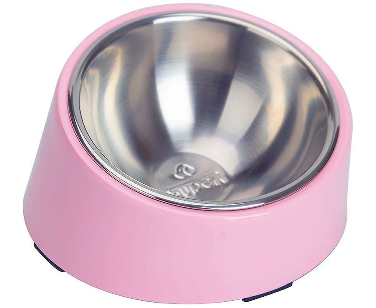 Non-Spill Stainless Steel Pet Bowl, Ergonomic Tilted Angle Enhances ...