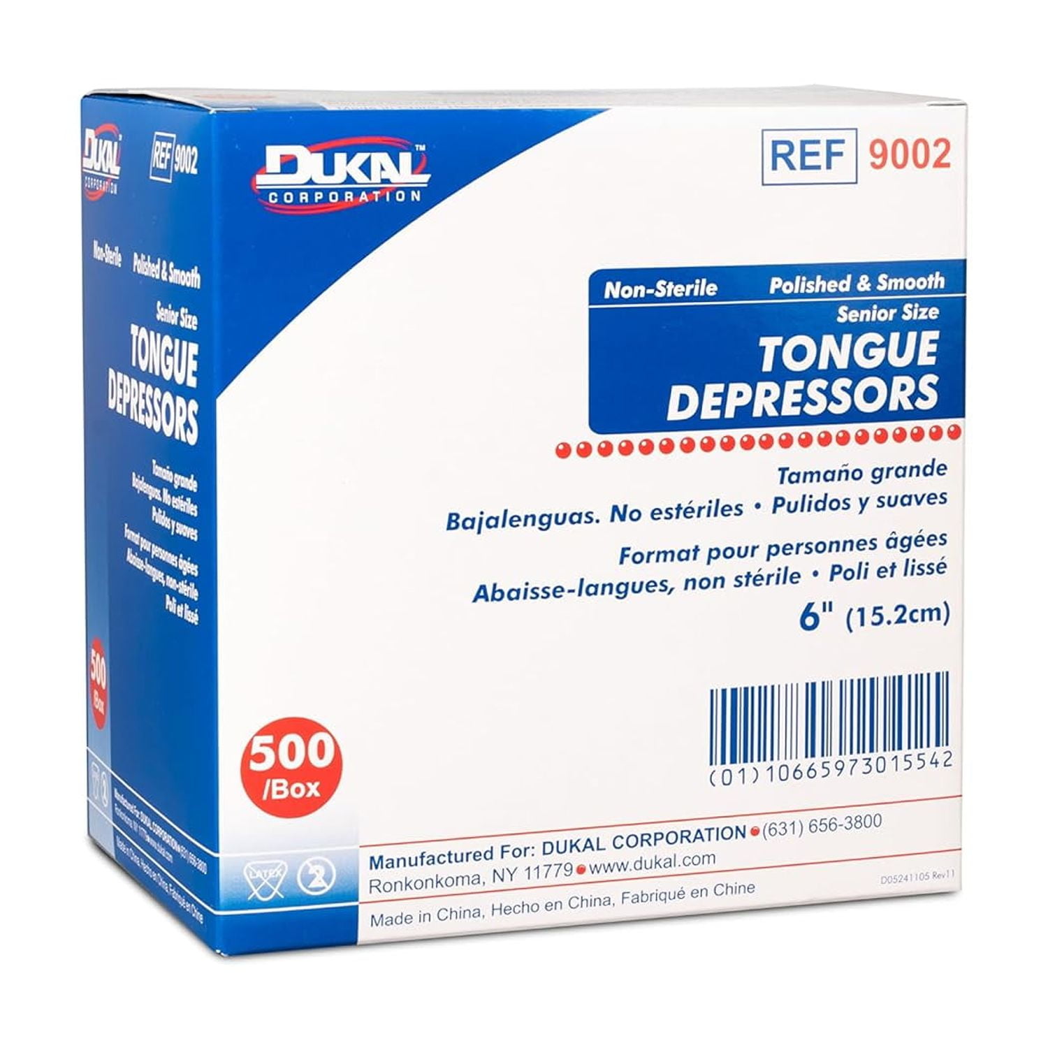 Non-Sterile Tongue Depressors, 6" – Box of 5000 Smooth and Splinter ...