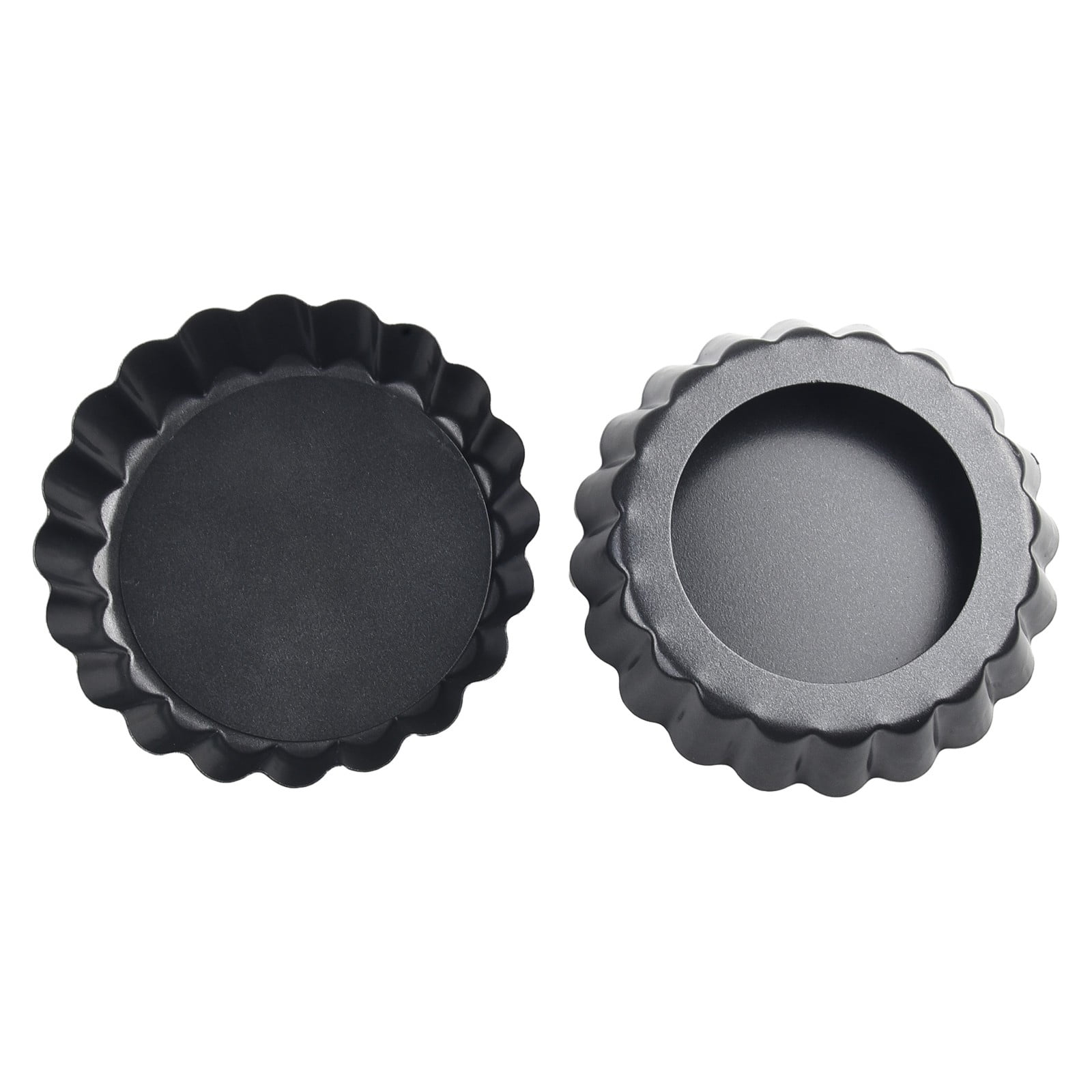Non Stick 4 Inch Quiche Pans Removable Bottom Mini Tart Pans Set Tart ...