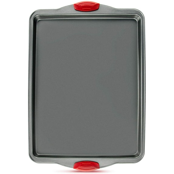 Non-Stick Baking & Cookie Sheet Pan Non-Toxic 11x14 Inch Rimmed Carbon ...