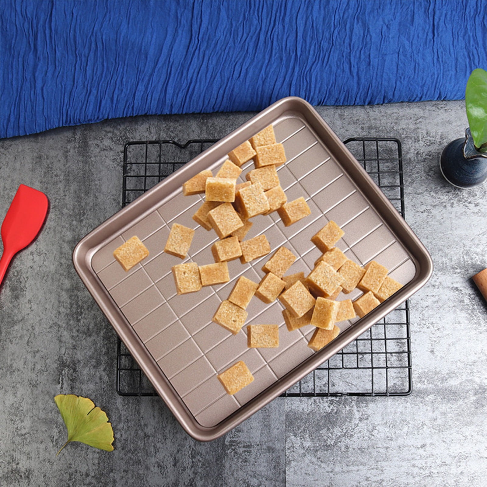 Non Stick Carbon Steel Baking Tray, Nougat Mould, 60 Compartment, Live ...