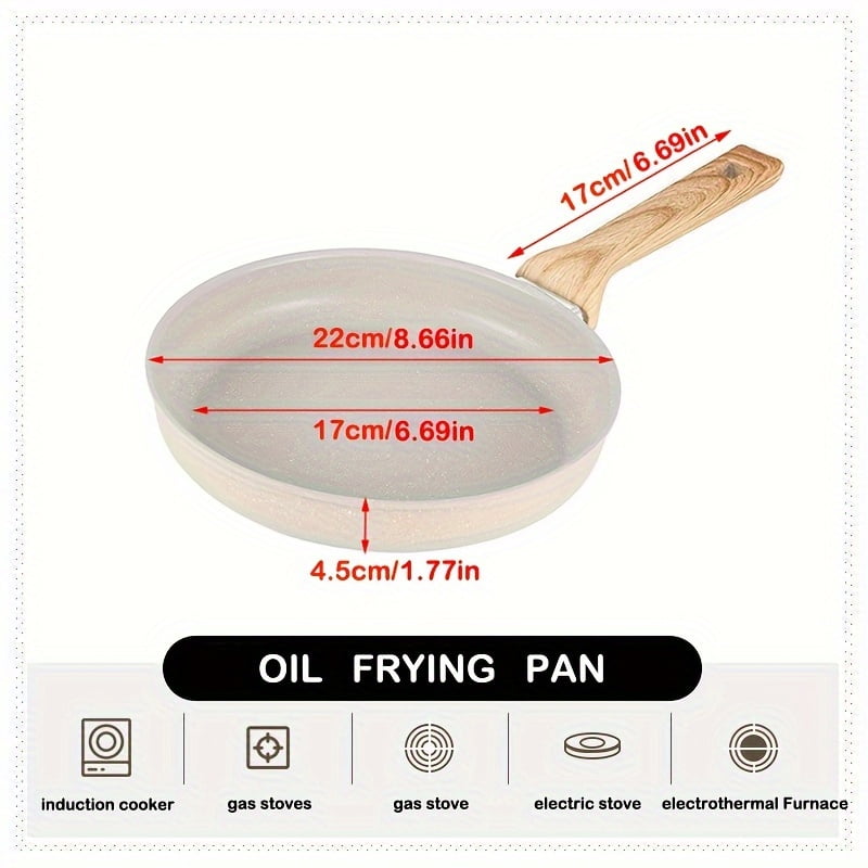 Non-Stick Cast Iron Frying Pan - Ideal for Eggs, Steak, Pancakes ...