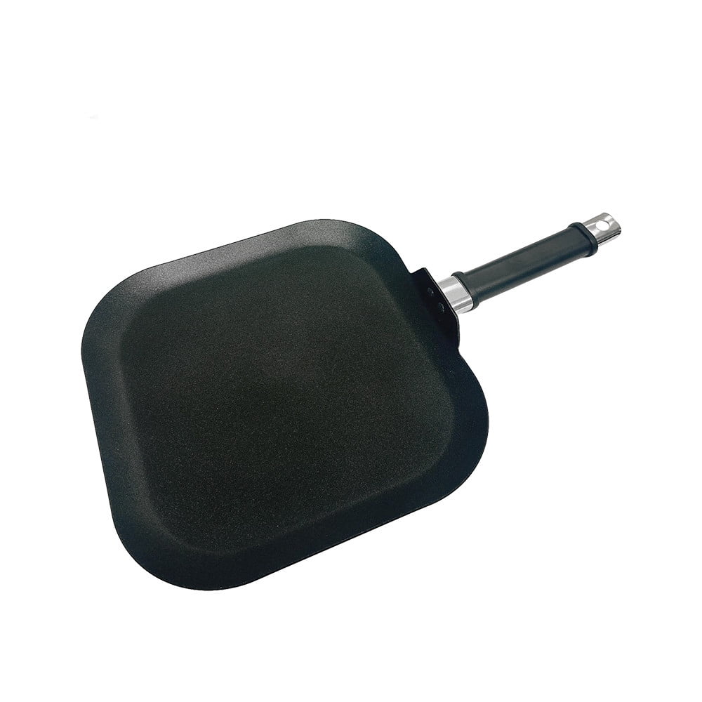 Non-Stick Coating Square Griddle Pan Flat Grill, 11" x 11" Non-Stick ...