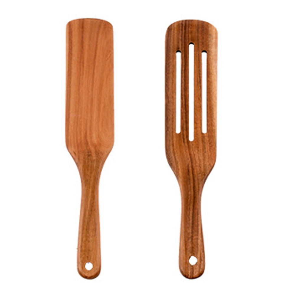 Non-Stick Cookware Friendly Kitchen Tools - 2Pcs Wooden Set for Cooking ...