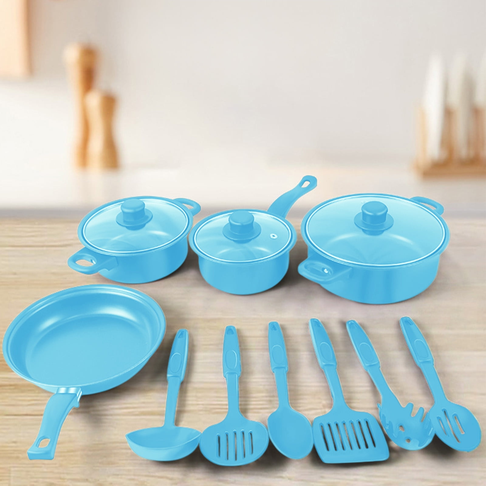 Non-Stick Cookware Set with Soup Pot and Frying Pan for Easy Cooking ...