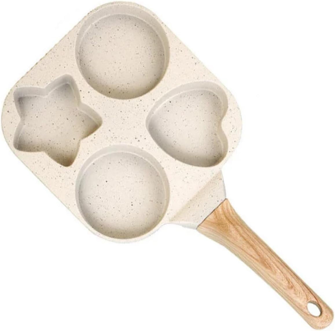 Non Stick Egg Frying Pans 4 Holes Shapes Egg Frying Pan Nonstick Star ...
