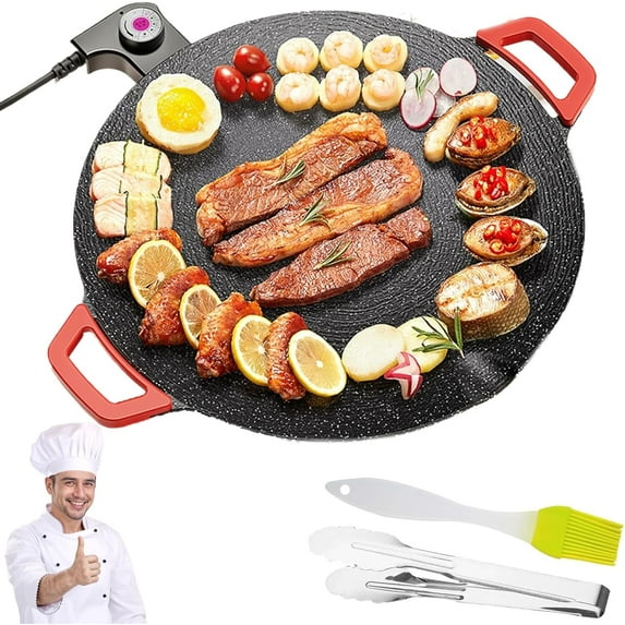 Non-Stick Electric Indoor Grill Pan, Electric Griddle Nonstick, Multi ...