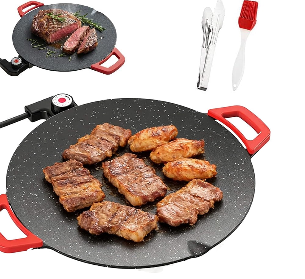 Non-Stick Electric Indoor Grill Pan,Multi-Functional Korean Electric ...