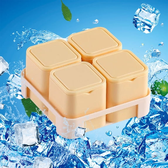 Non Stick Four Compartment Silica Gel Ice Making Tray Household ...