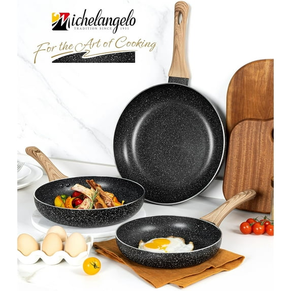 Non Stick Frying Pans - 8"+9.5"+11" Nonstick Frying Pan Set with Non ...