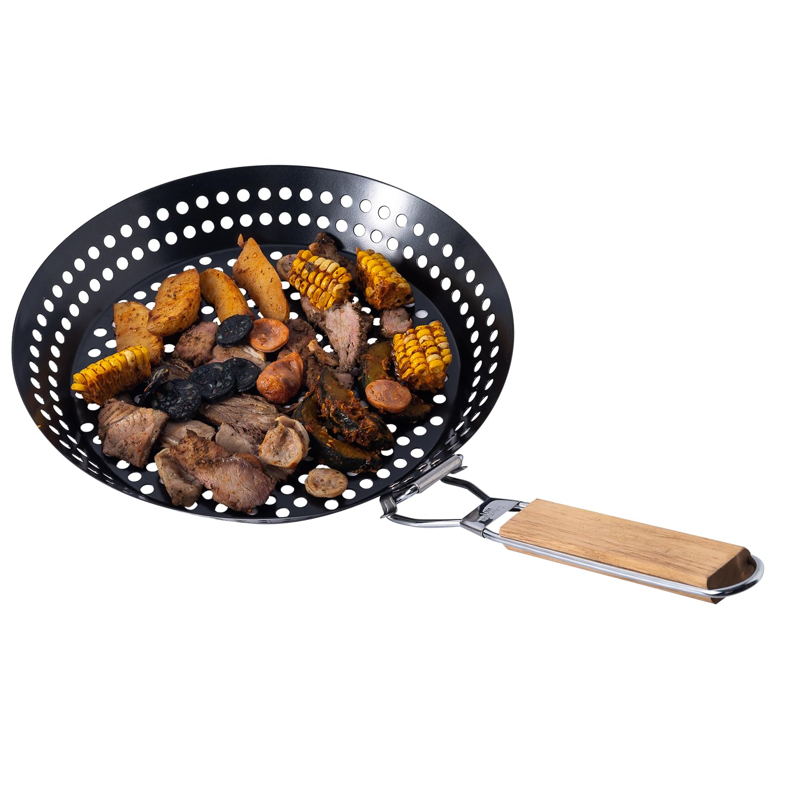 Non-Stick Grill Skillet Pan 12 Inch for Chapati Vegetables Seafood ...