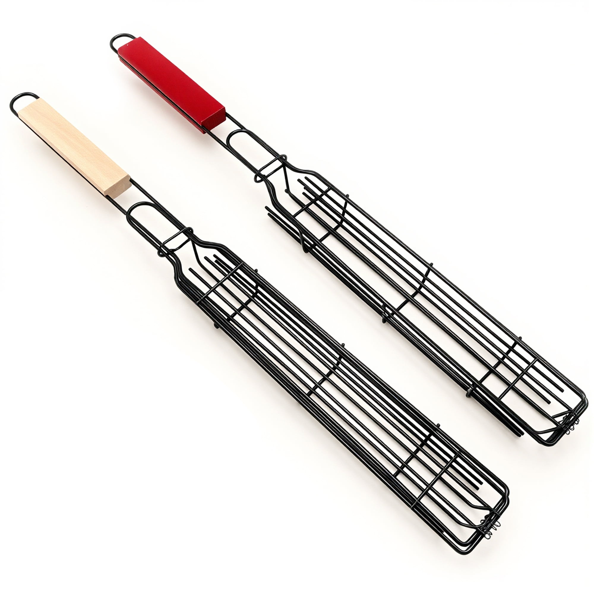 Arsvita Non-Stick Kabob Grill Basket, Set of 2, 19.3 x 1.8 x 1.6 Inch ...