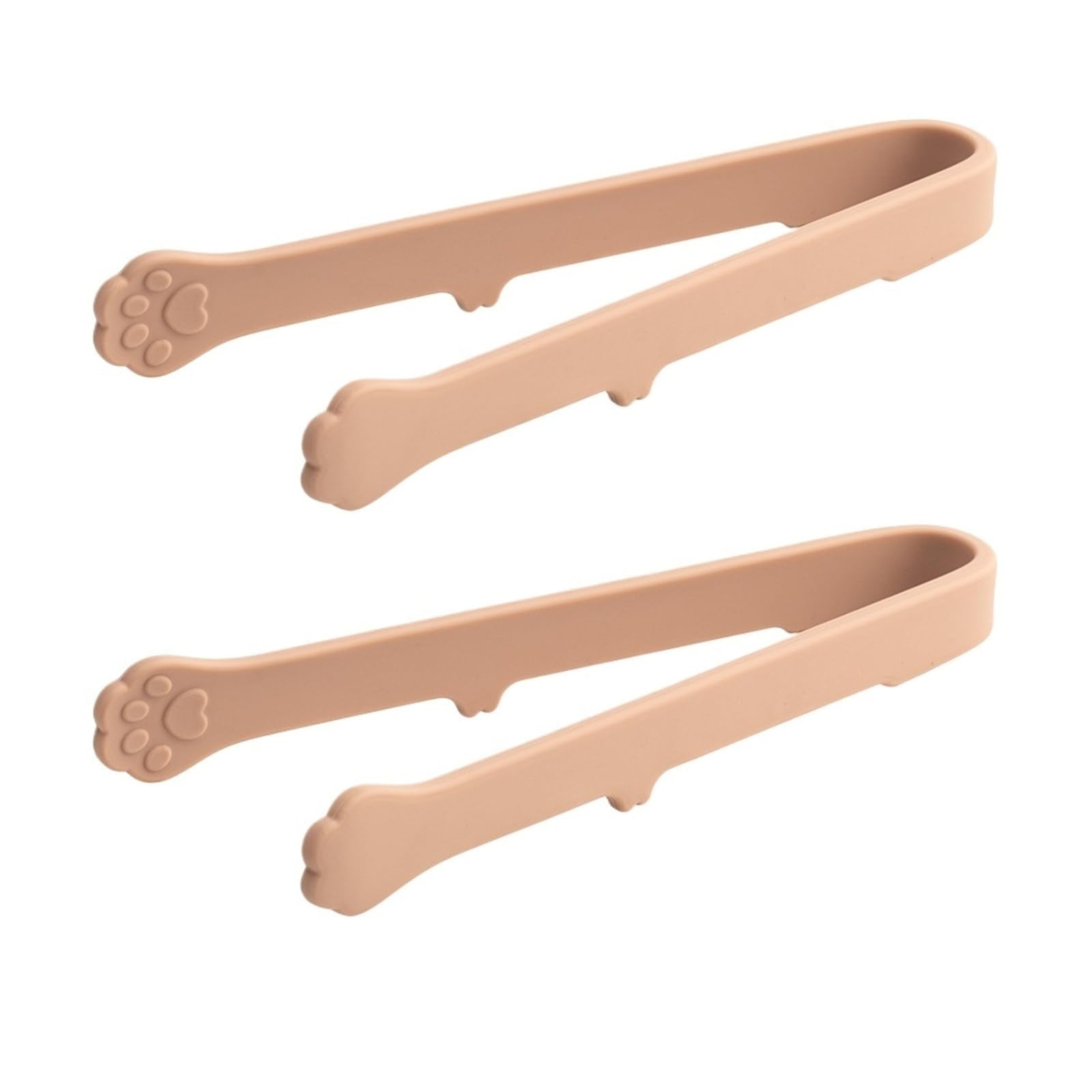 Non-Stick Mini Food Serving Tongs Set Cute Cat Paws Heat Resistant ...