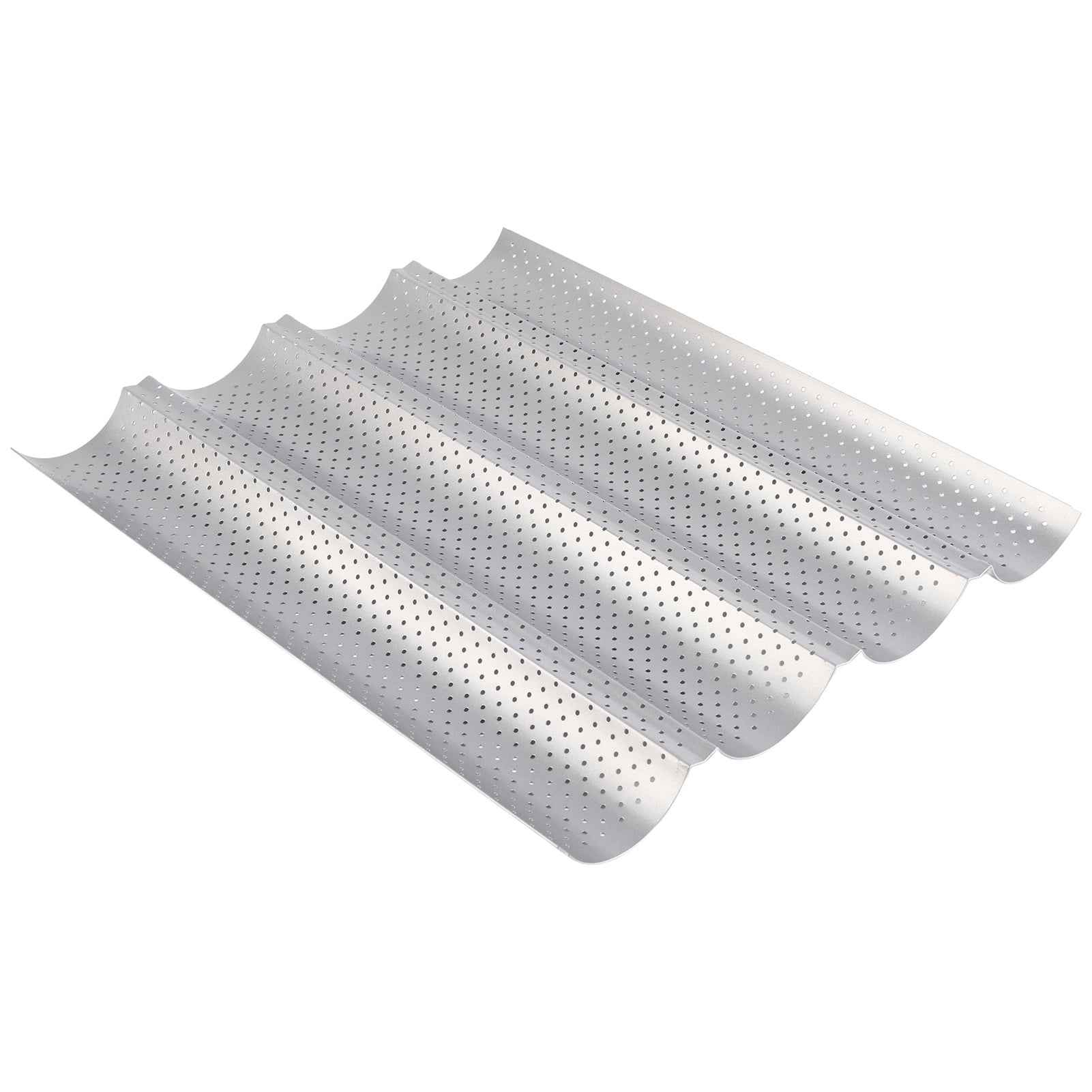 Non-Stick Multi-Grooves Waves French Bread Pan Baguette Baking Tray ...