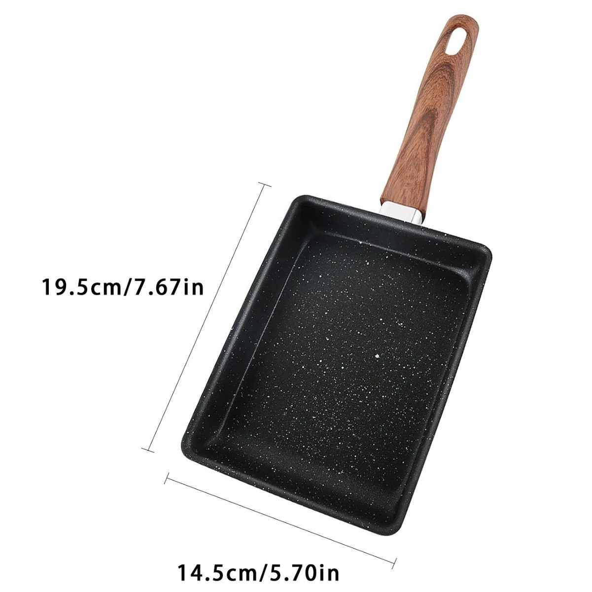 Non-Stick Omelette Pan Tamagoyaki Wok Japanese Egg Pan Skillet ...