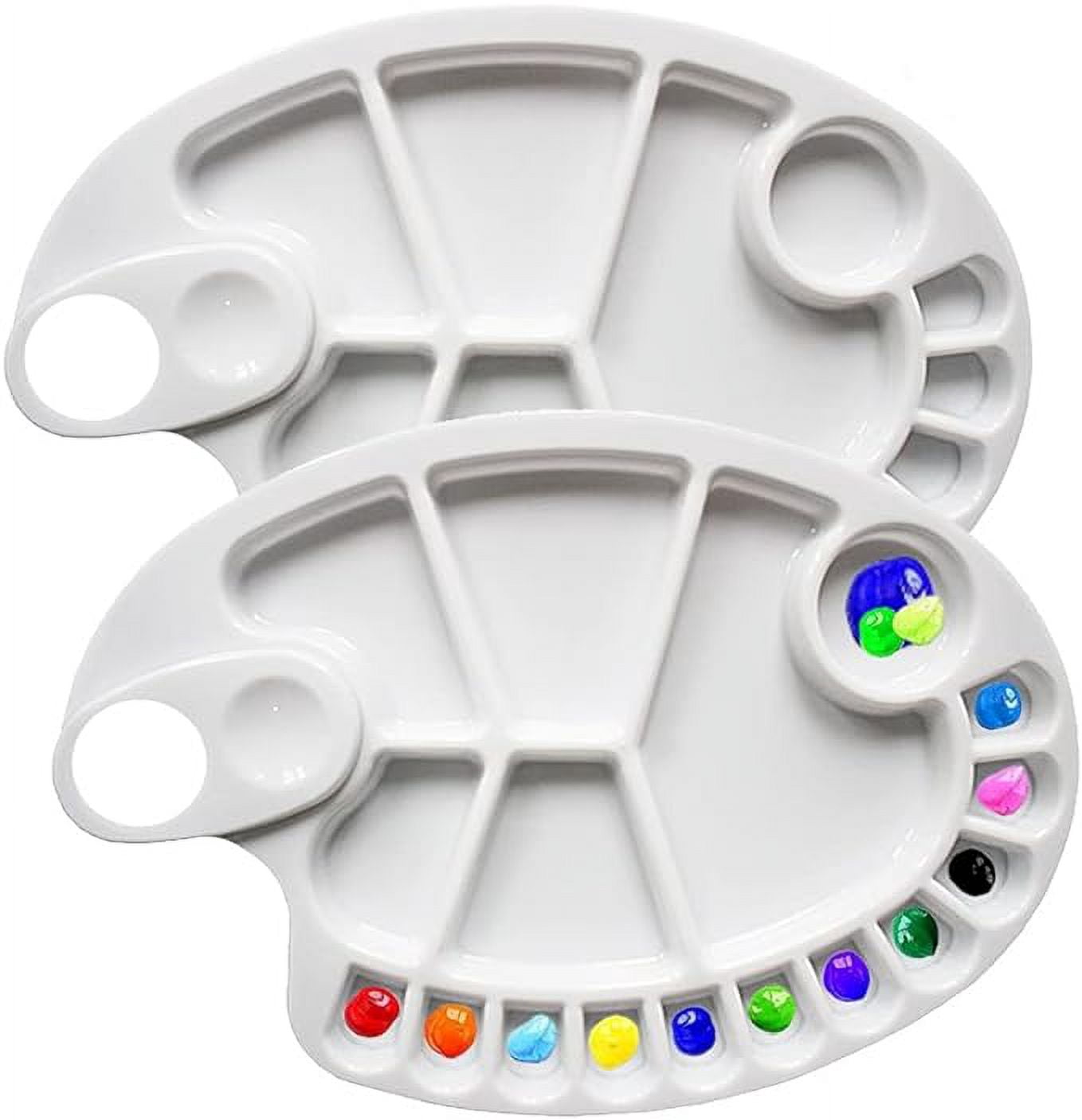Non-Stick Paint Palette 2 PCS Artist Paint Mixing Tray Palette 11.8 x 8 ...