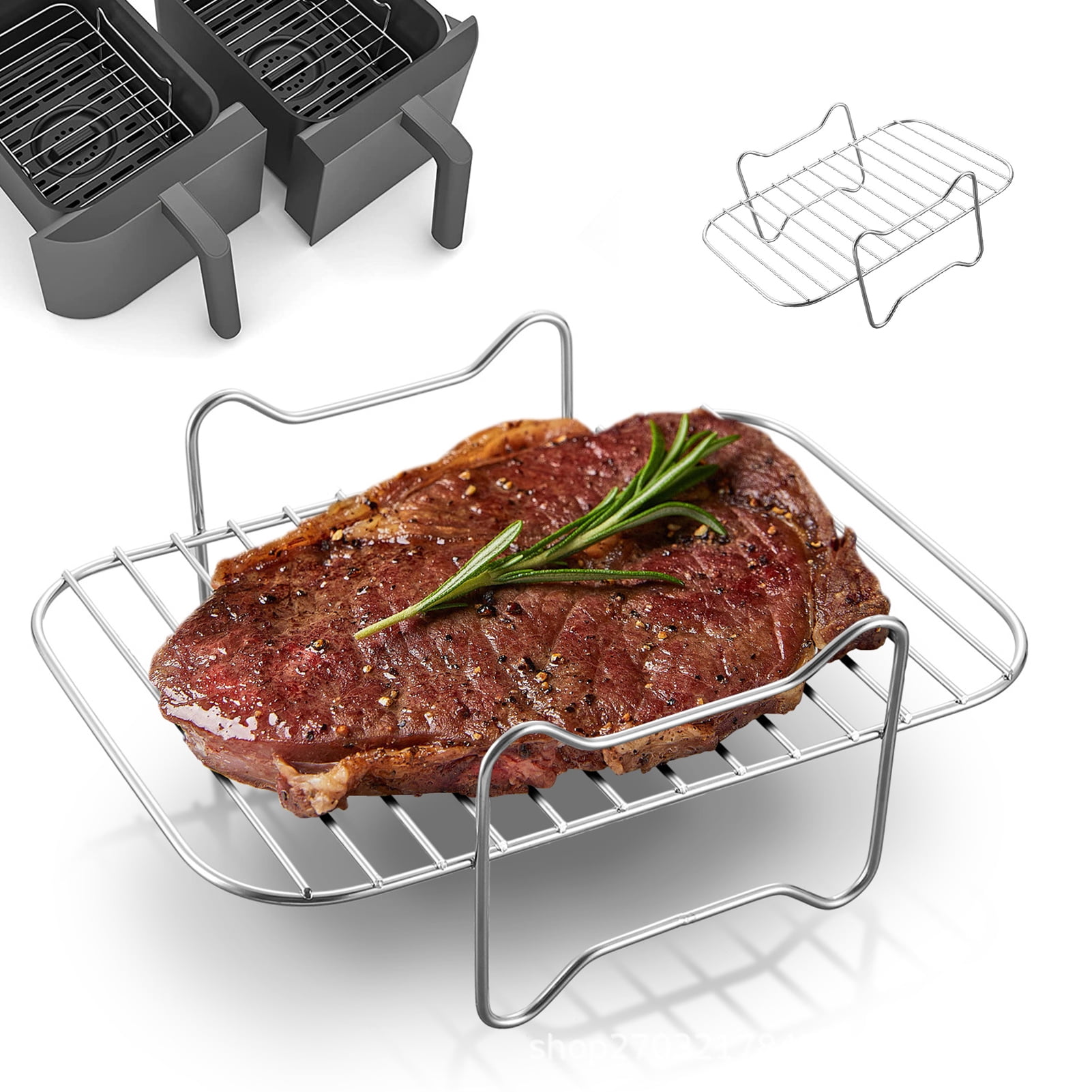 Non-Stick Roast Rack - Heat Resistant - Non-Slip - Grilling Stainless ...