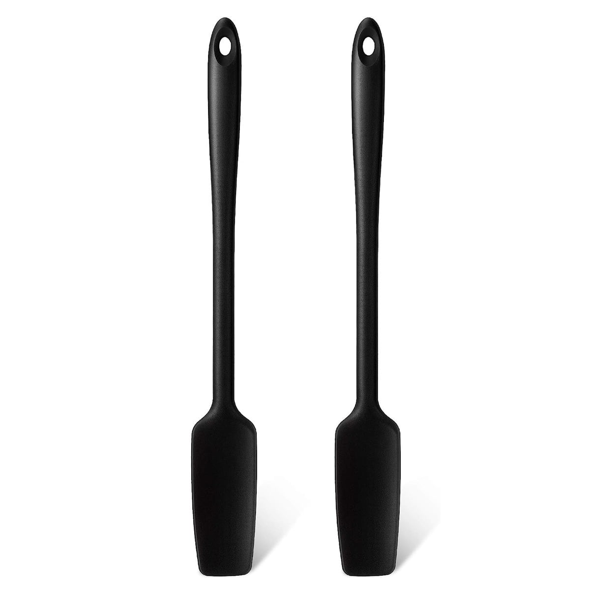 Non-Stick Rubber Mixing Tool 2 pieces of long-handled silicone spatula ...