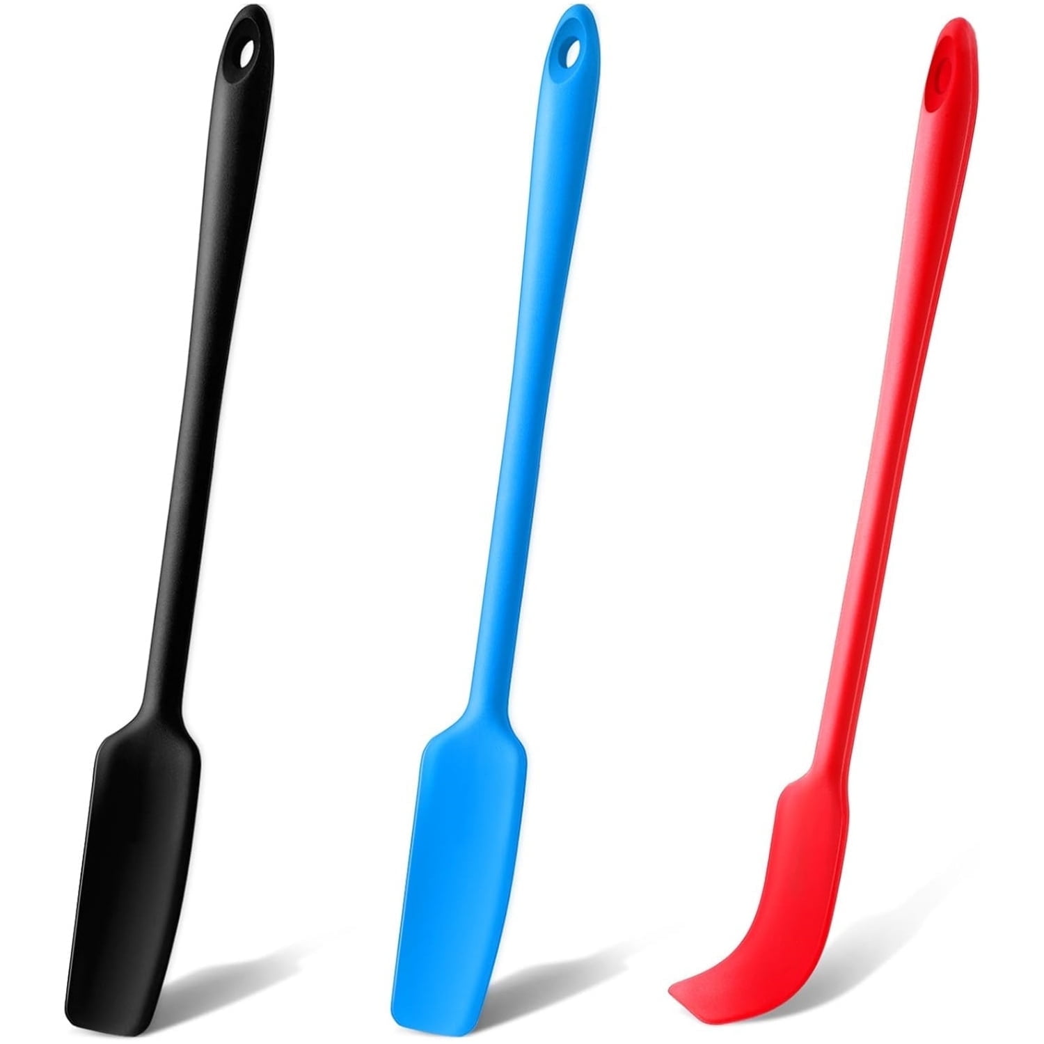 Non-Stick Spatulas Set,Silicone Jar Spatulas,Jam Spreader Scraper with ...