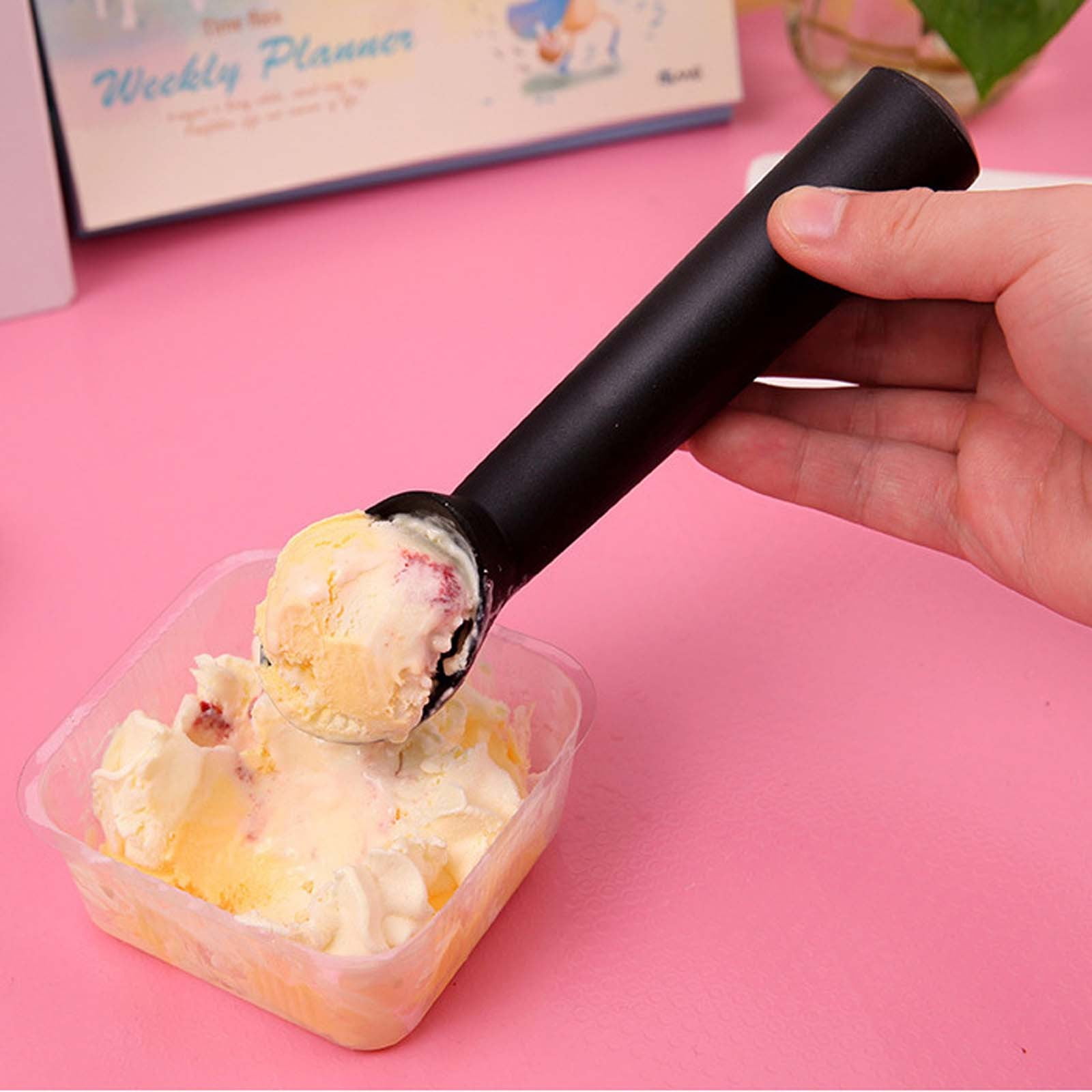 Non-Stick Stainless Steel Ice Cream Scoop Spoon | 5cm Diameter Spear ...