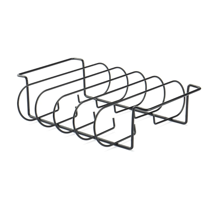 Non-Stick Stainless Steel Rib Rack for Grilling, Holds 4 Rib Racks for ...