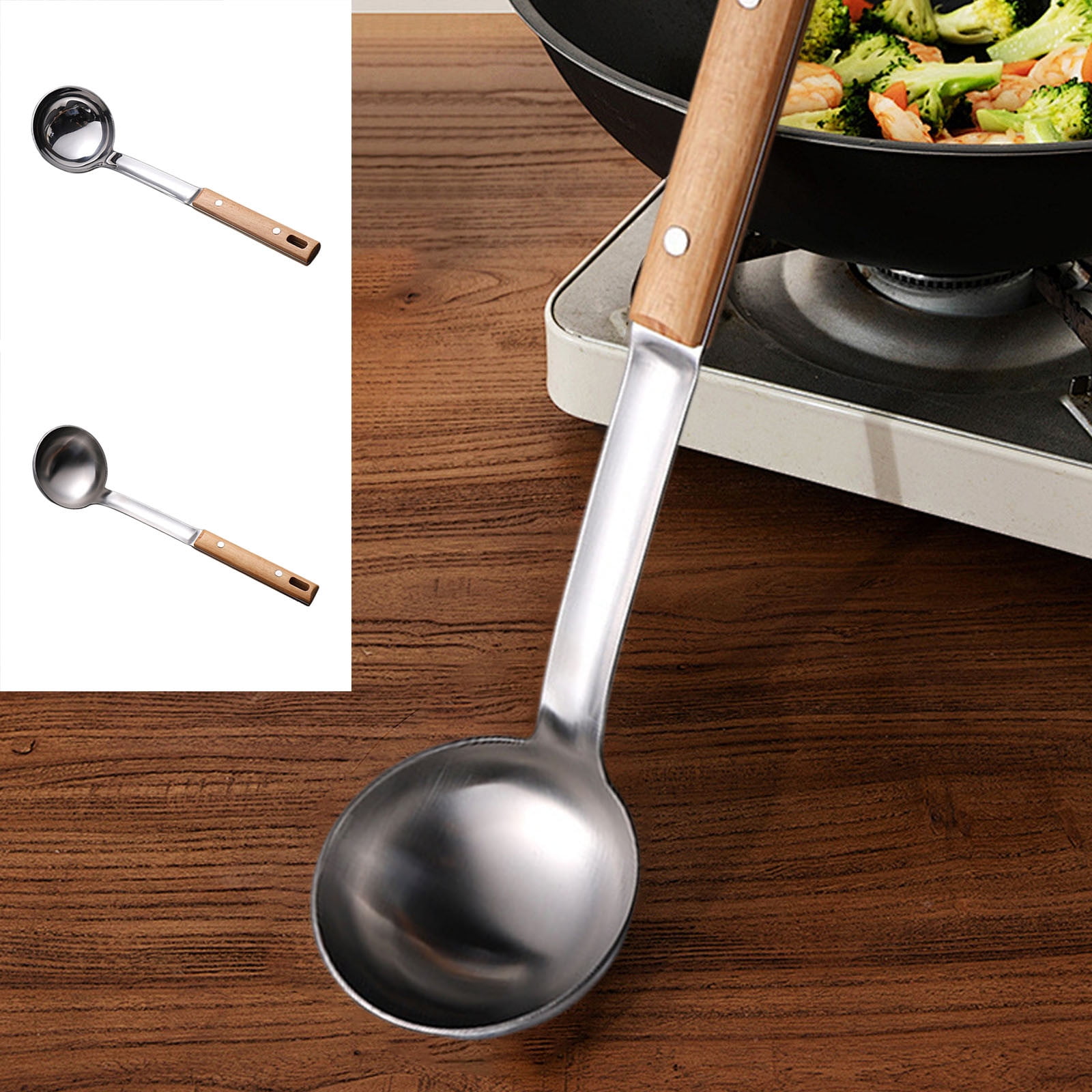 Non-Stick Stainless Steel Spatula, Ergonomic Handle, Durable ...