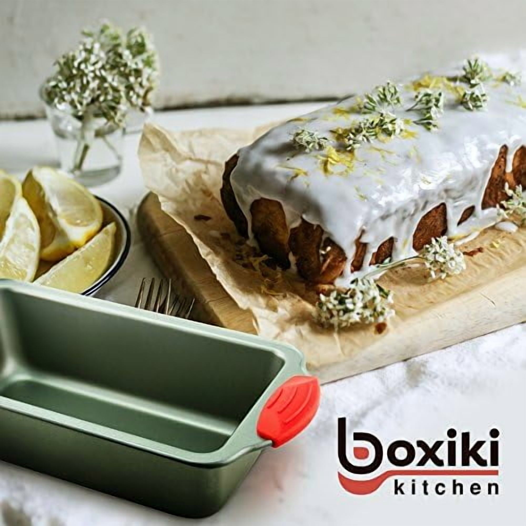 Non Stick Steel Banana Bread Pan for Baking, Premium Loaf Pan 8.5 Inch ...