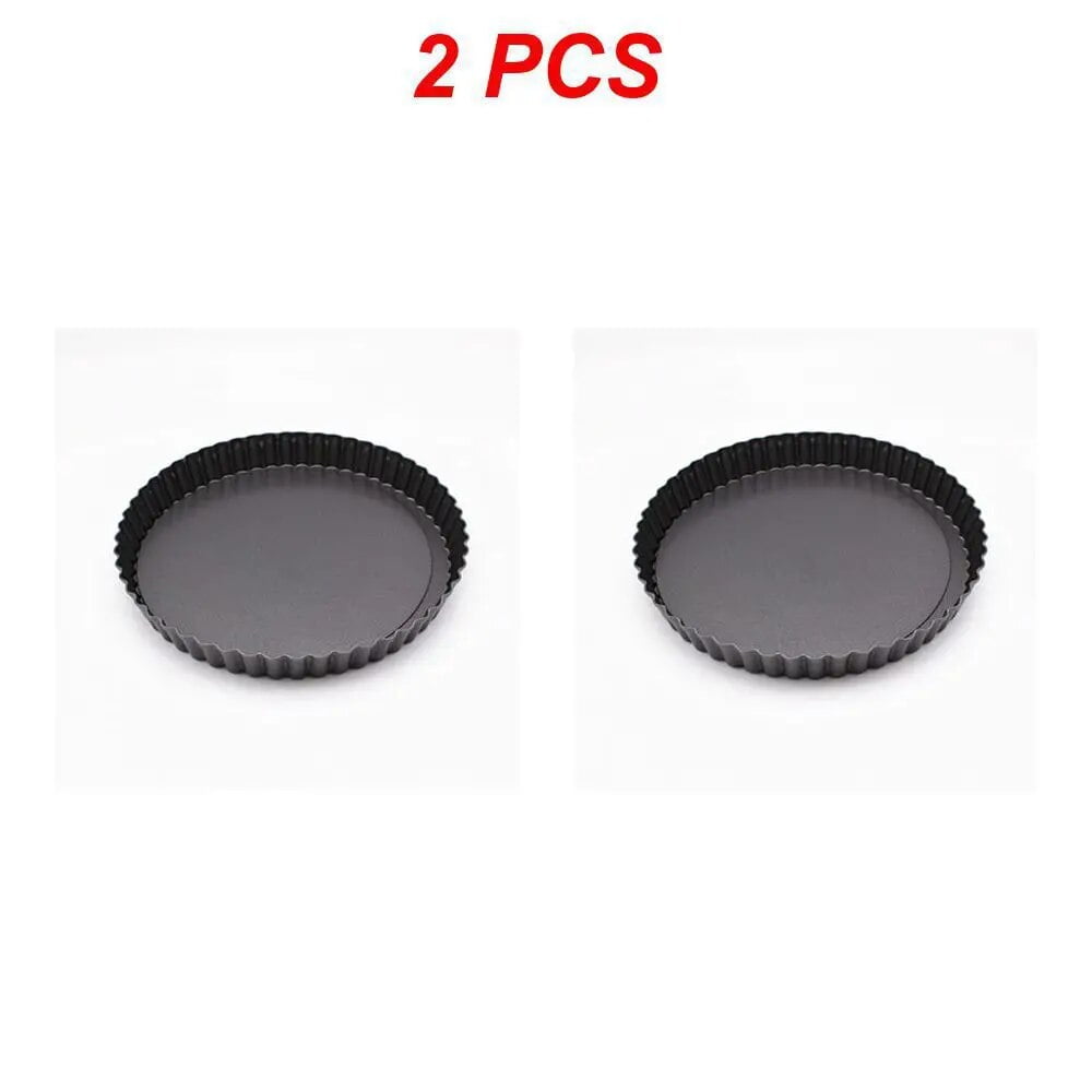 Non-Stick Tart Quiche Flan Pan Molds Pie Cake Pizza Round Mould ...