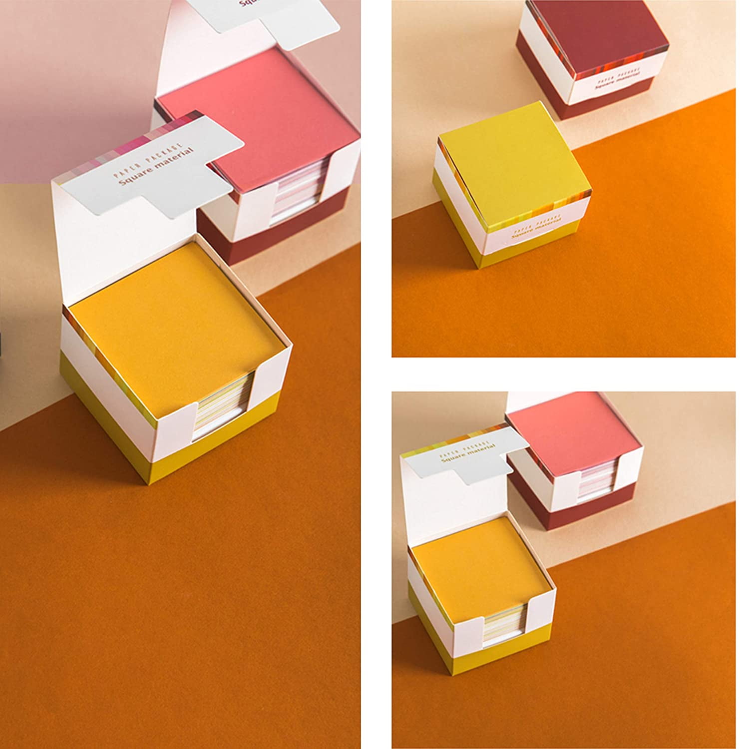 Non-Sticky Notes Blank Memo, Bright Colorful Note, Two Kinds Of ...