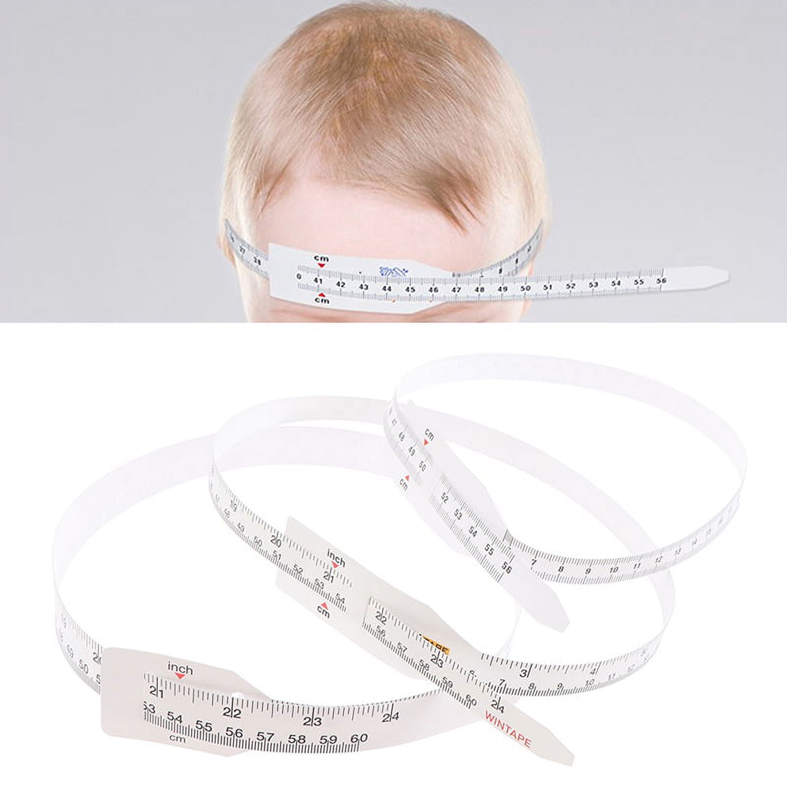 Non-Stretchable Plastic Head Circumference Tape Measure Ruler ...