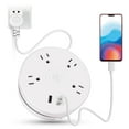 Fav Cruise Approved Indoor Multiple Electrical Power Strip With 2 Usb And 4 Ac Outlets 6ft