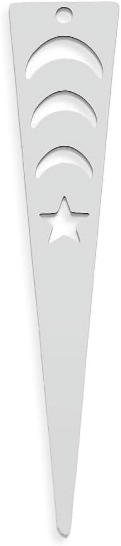 Non-Tarnish 201 Stainless Steel Pendants Laser Cut Triangle with Star ...