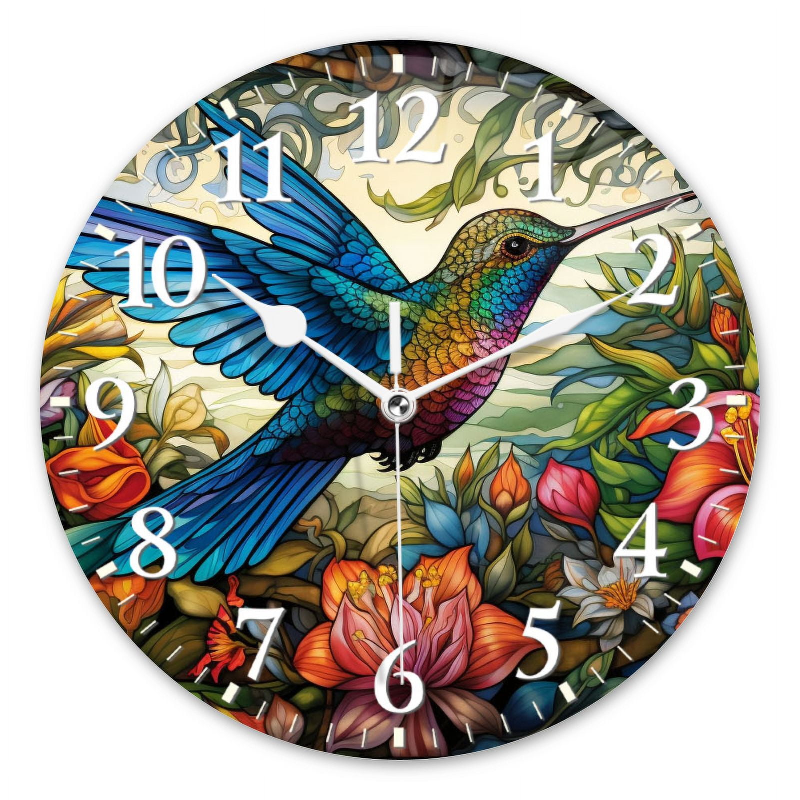 Non-Ticking Silent Wall Clocks Battery Operated Clock Modern Decor Wall ...