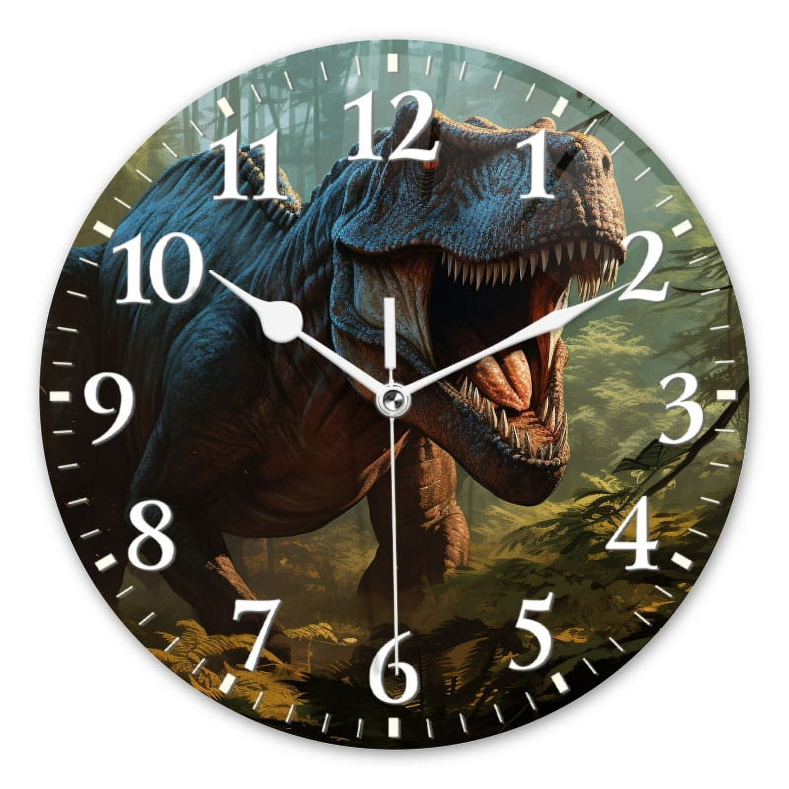 Non-Ticking Silent Wall Clocks Battery Operated Personalized Decor ...