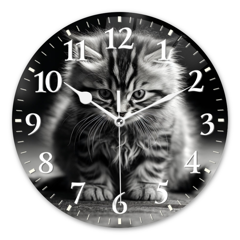 Non-Ticking Silent Wall Clocks Battery Operated Personalized Decor ...