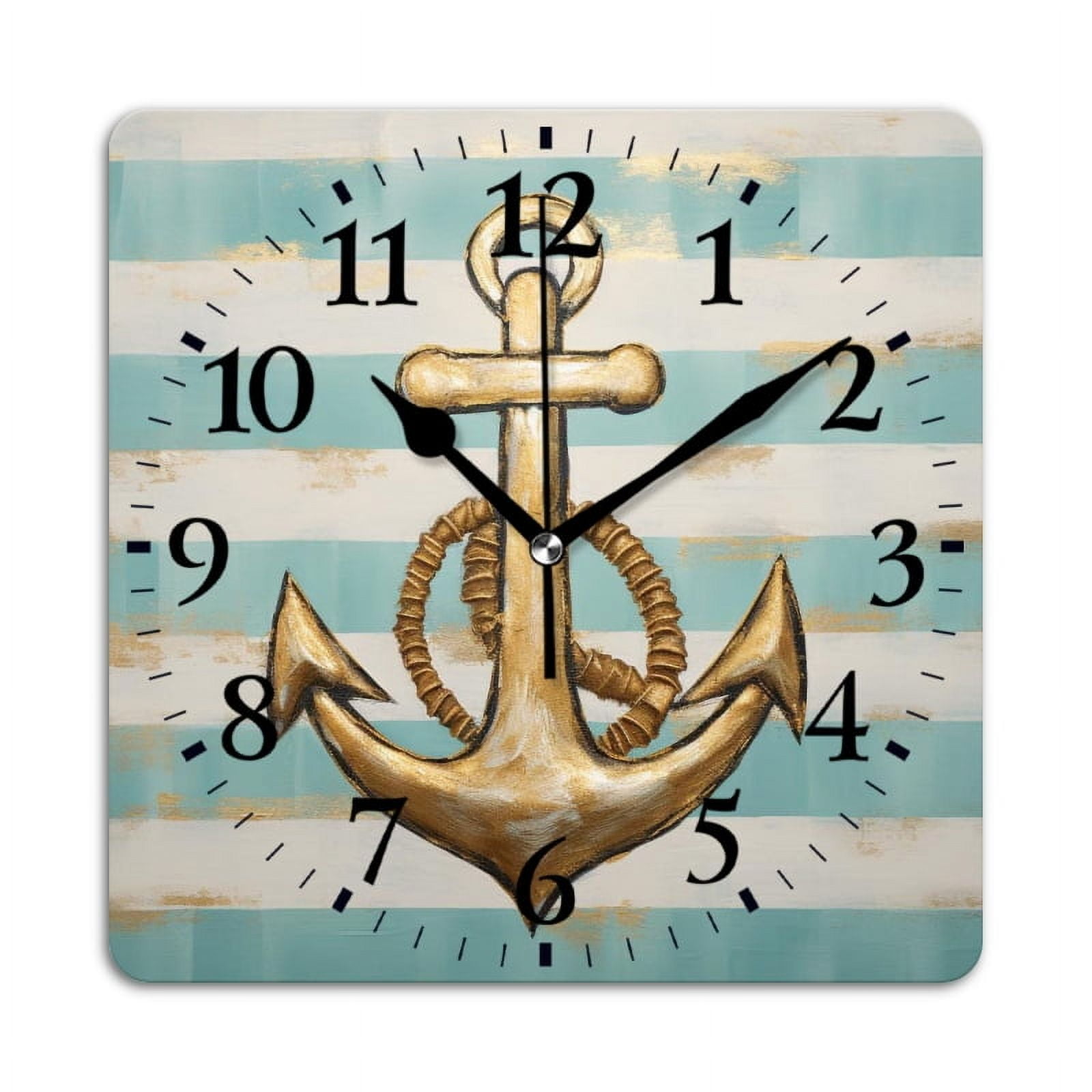 Non-Ticking Silent Wall Clocks Battery Operated Personalized Decor ...
