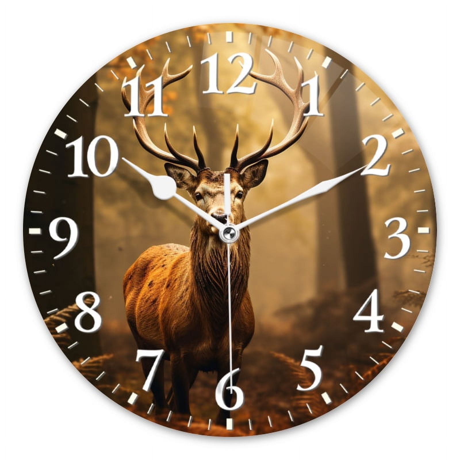 Non-Ticking Silent Wall Clocks Battery Operated Personalized Decor ...
