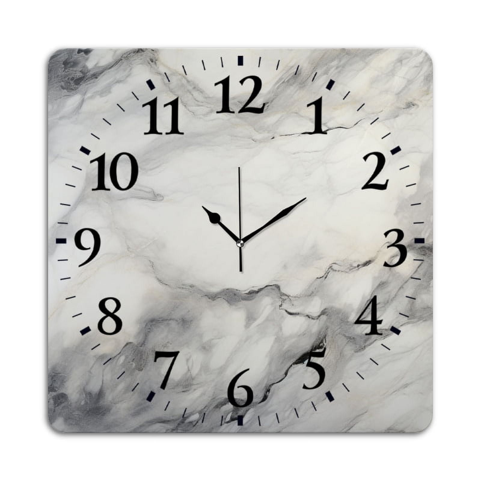 Non-Ticking Silent Wall Clocks Battery Operated Personalized Decor ...