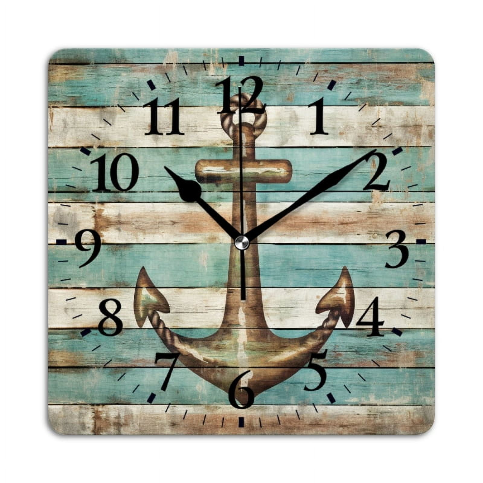 Non-Ticking Silent Wall Clocks Battery Operated Personalized Decor ...