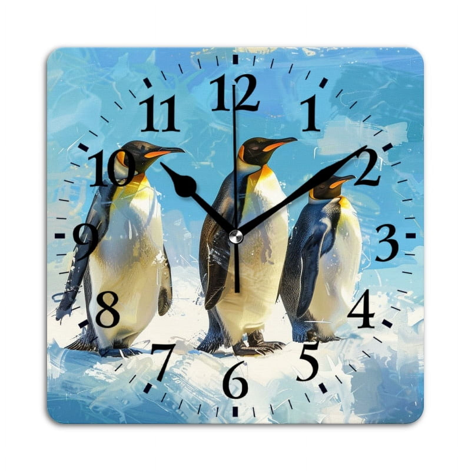 Non-Ticking Silent Wall Clocks Battery Operated Personalized Decor ...