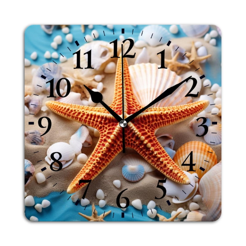 Non-Ticking Silent Wall Clocks Battery Operated Personalized Decor ...